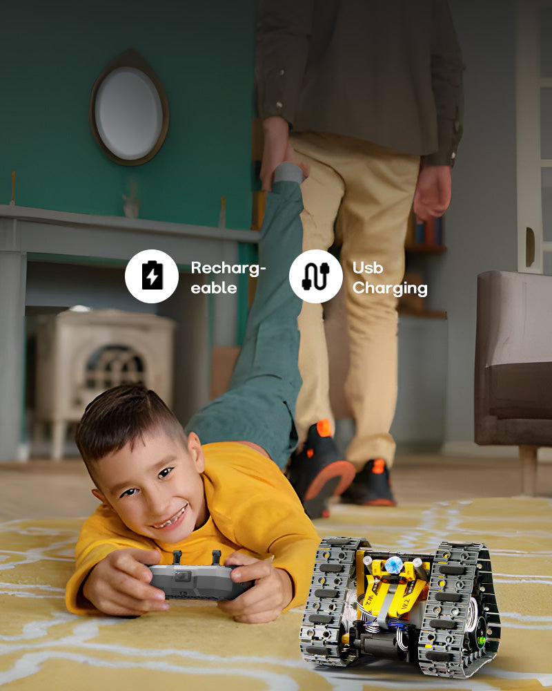 Sillbird STEM Building Toys: 4in1 Remote & APP Controlled Wall Robot Set, 560 Pieces