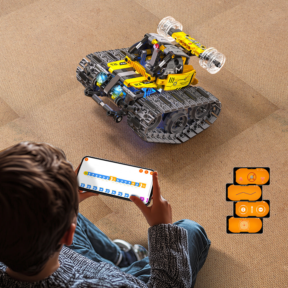 Sillbird STEM Building Toys: 4in1 Remote & APP Controlled Wall Robot ...