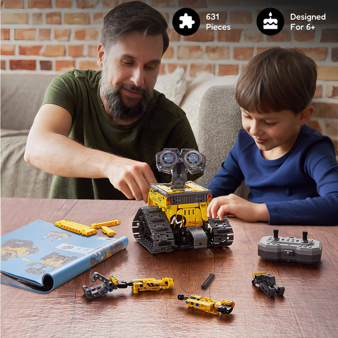 Sillbird STEM Building Toys: 4in1 Remote & APP Controlled Wall Robot ...