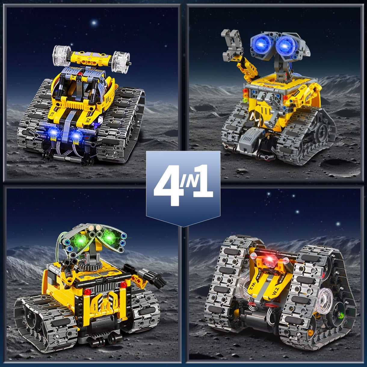 Sillbird STEM Building Toys: 4in1 Remote & APP Controlled Wall Robot ...